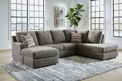 Ashley O'Phannon Putty 2-Piece Sectional with Chaise on sale at ...