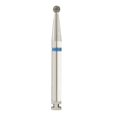 Dental Bur - Diamond Round 2 - Med Grit - 22mm RA - 5 pack