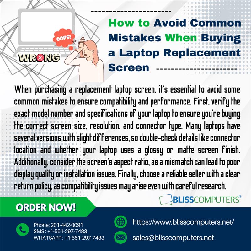 How to Avoid Common Mistakes When Buying a Laptop Replacement Screen ...