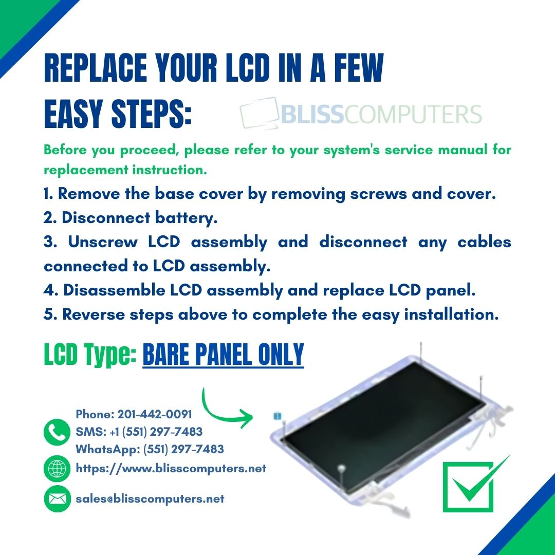 Replace your LCD in a few easy steps (#1521) - Bliss Computers