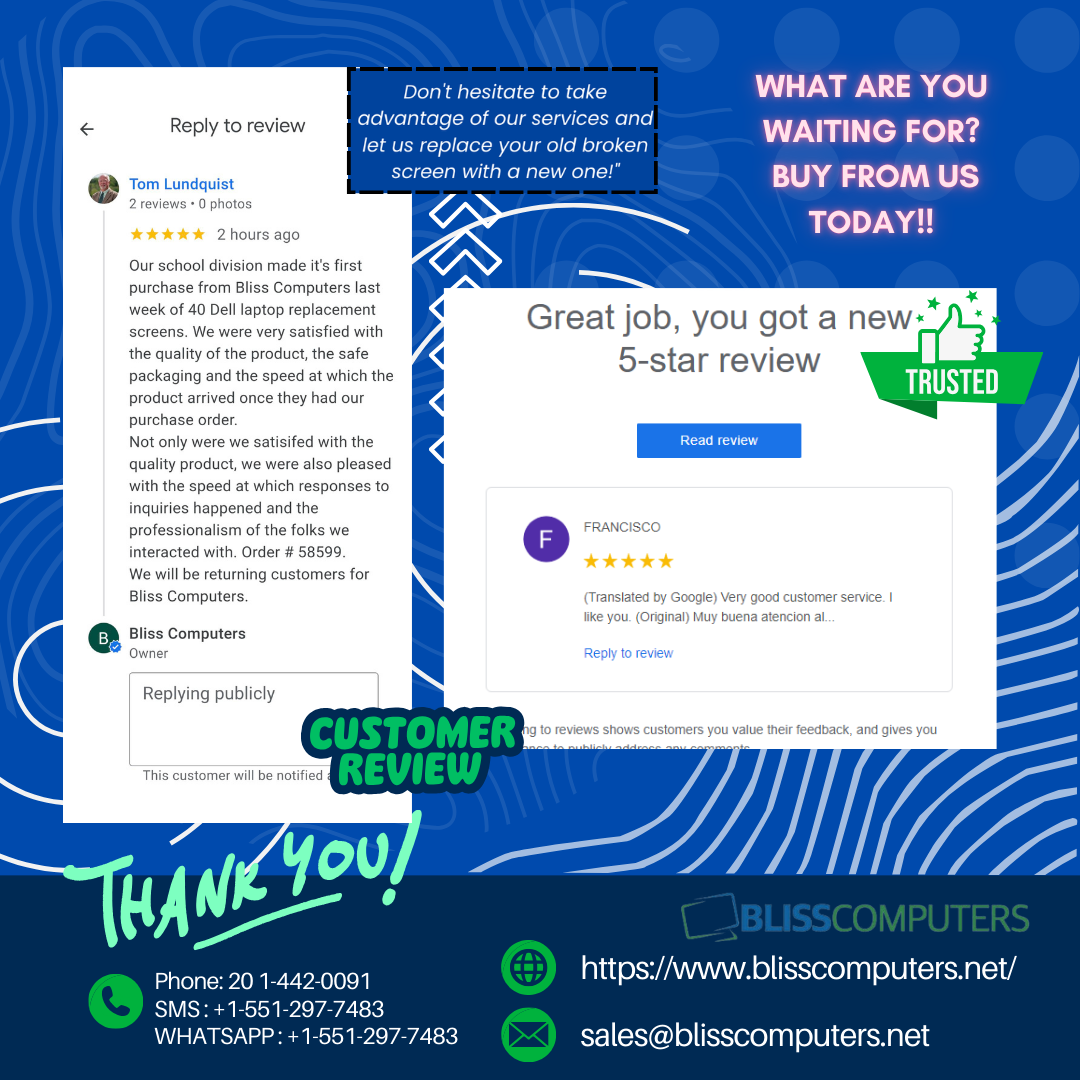 CUSTOMER FEEDBACK (#007) - Bliss Computers