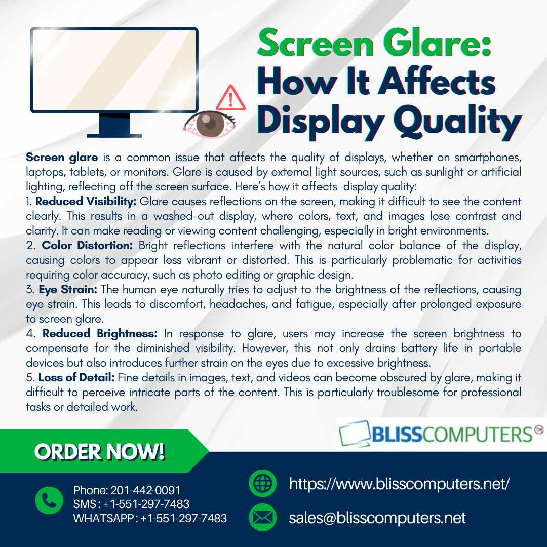 SCREEN GLARE: HOW IT AFFECTS DISPLAY QUALITY (#1566) - Bliss Computers