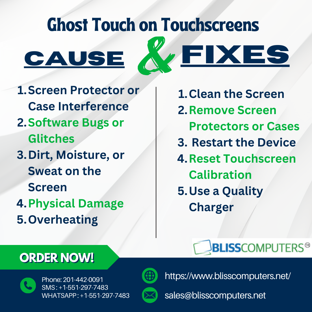 GHOST TOUCH ON TOUCHSCREENS: CAUSE & FIXES (#1572) - Bliss Computers