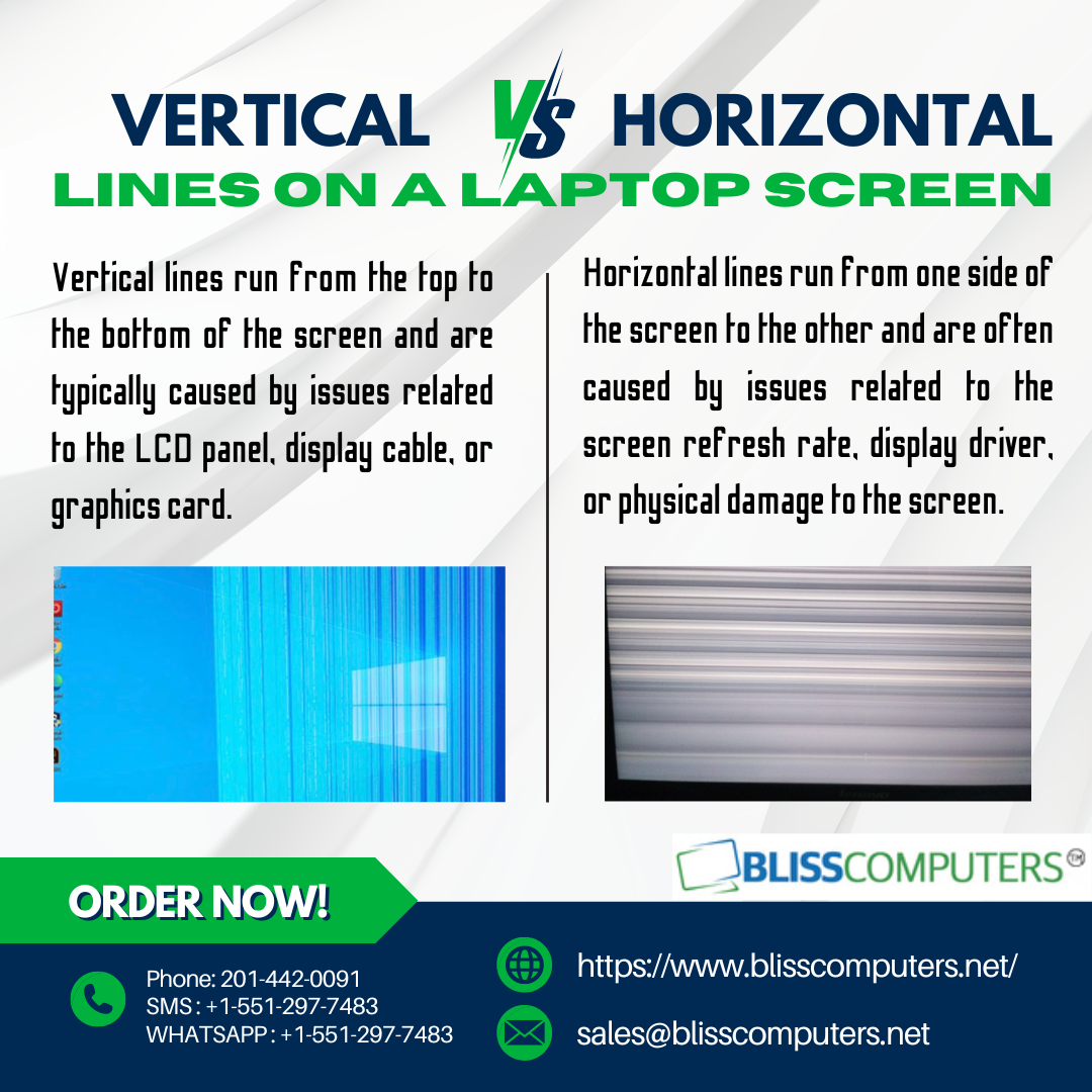 VERTICAL VS HORIZONTAL LINES ON A LAPTOP SCREEN (#1565) - Bliss Computers