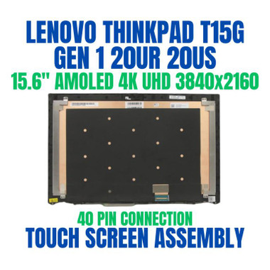20UR0027GM ThinkPad T15g Gen 1 Lenovo 15.6" 3840x2160 OLED AMOLED Touch ...