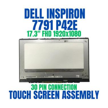 H1GDW Dell Inspiron 7791 P42e P42e0001 17.3" FHD Touch Screen Assembly