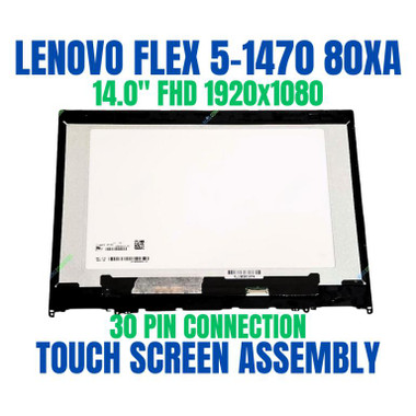 Lenovo FLEX 5-1470 81C9 14" FHD LCD LED Touch Screen Assembly Bezel ...