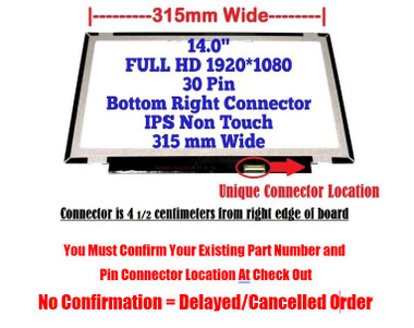 B140HAN03.1 LCD Screen Glossy FHD 1920x1080 Display 14"