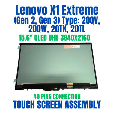 Lenovo ThinkPad X1 Extreme 2th Gen UHD Touch LCD Screen module 02XR052