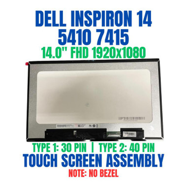LCD Touch Screen Assembly Dell Inspiron 14 5410 7415 2-in-1 P147G P147G001