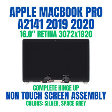 LCD Screen Display Assembly MacBook Pro 16" A2141 Space Gray 2020
