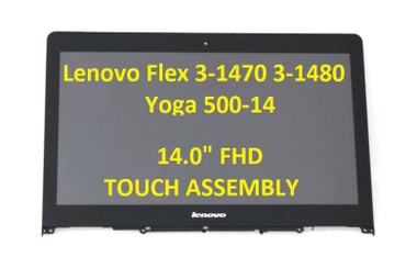 14" FHD Touch Screen Assembly Frame Ibm LENOVO YOGA 500-14IHW 80N5