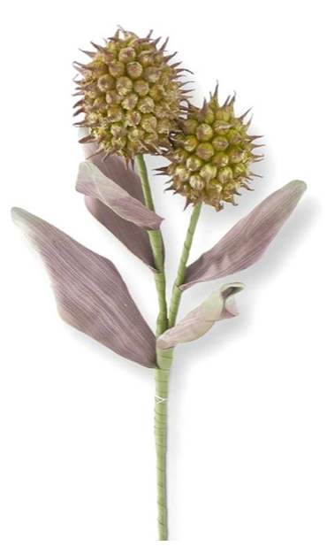 Stem, Green & Burgundy Double Spike Pod - Bless Your Heart of Alabama