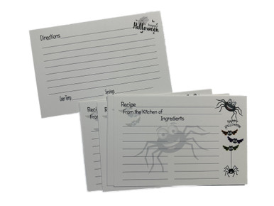 Batty Night Glow Halloween Recipe Card