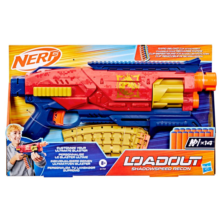 Nerf Loadout Shadowstealth Recon Blaster - Customizable Hasbro Toy ...