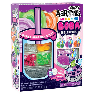 Crazy Aaron's: Thinking Putty: Mixed-by-Me: Boba Tea Kit - ACD ...