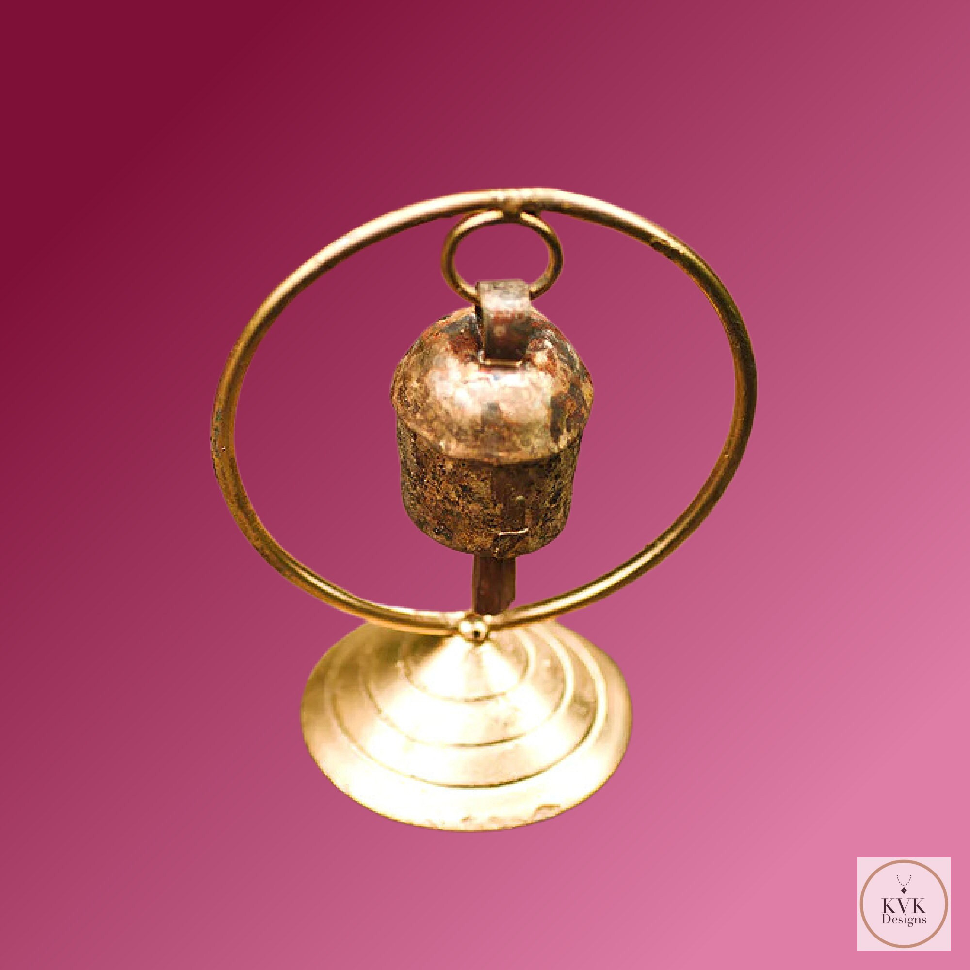 Meditation Bell on Stand | Handcrafted Mindfulness Chime