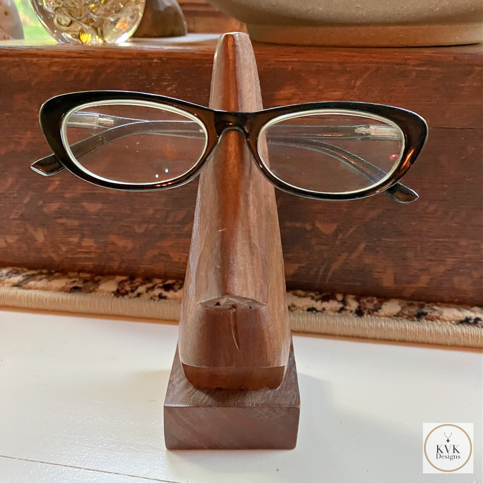 Mustache Wood Eye Glass Holder - Handcrafted Natural Stone Jewelry ...