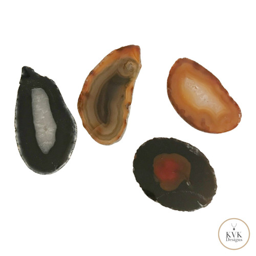 Neutral Agate Geode Slice - Handcrafted Natural Stone Jewelry & Unique ...