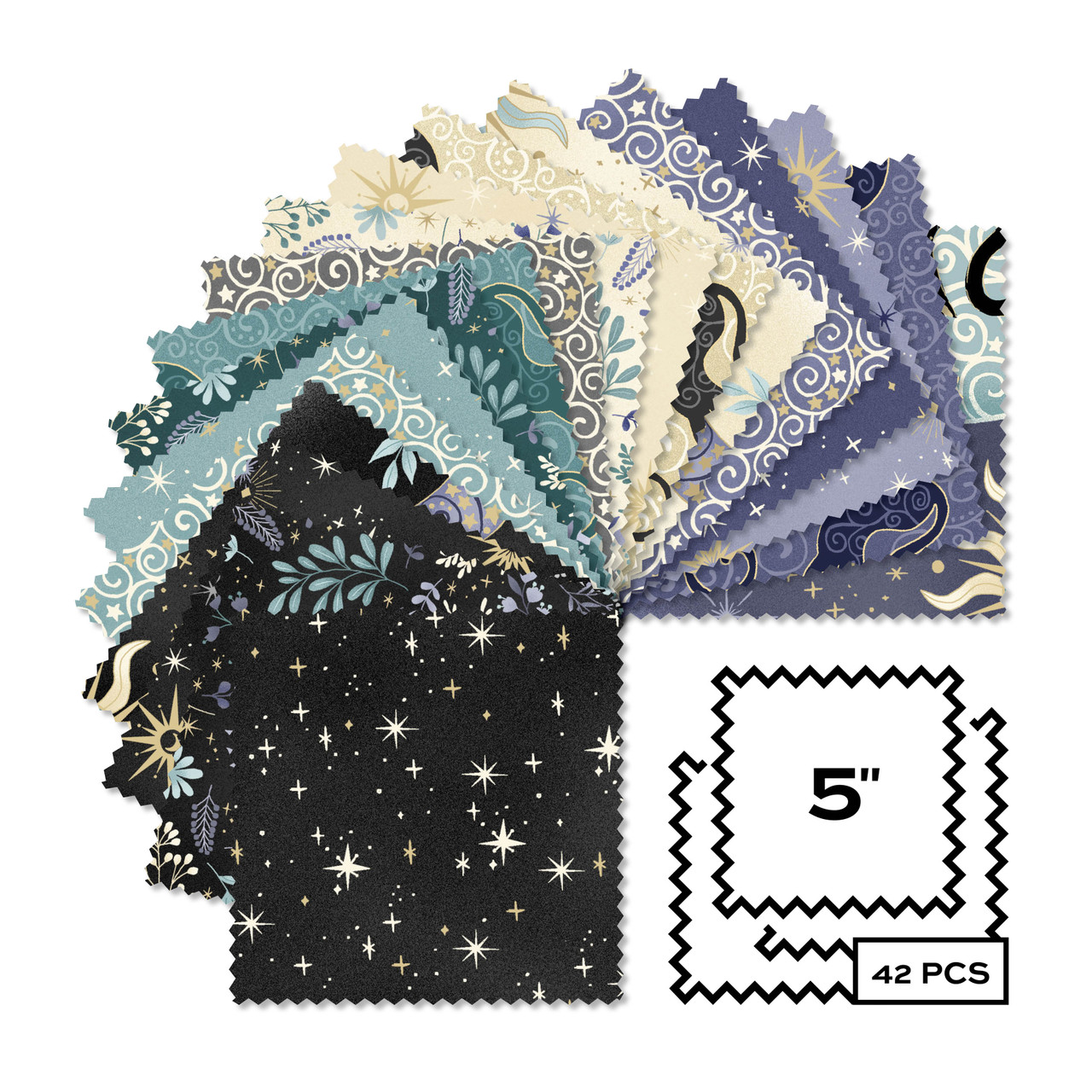 Charmed - 5 Inch Square - 42 Cuts Each - Andover Fabrics