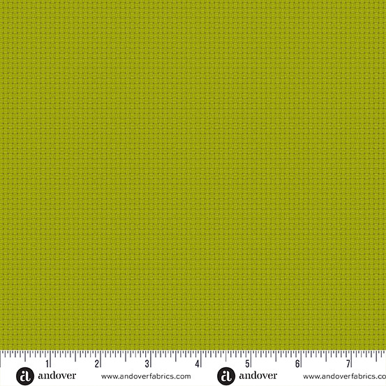 Cross Stitch Texture II Cross Stitch Texture Citron - Andover Fabrics