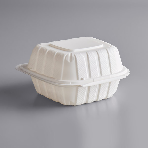 6 x 6" 1-Compartment MFPP Clamshell, 250/Carton