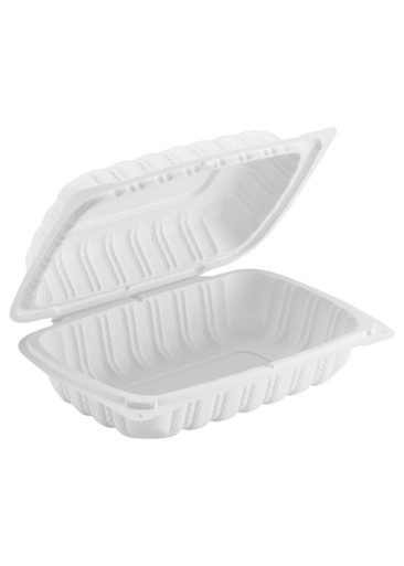 Clamshell MFPP Hoagie Container, Corner Lock, 9" x 6", Tall, 200pc (100 ...