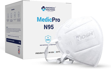 Pandmedic MedicPro N95 Medical Grade Masks 20/Pack MADE IN USA