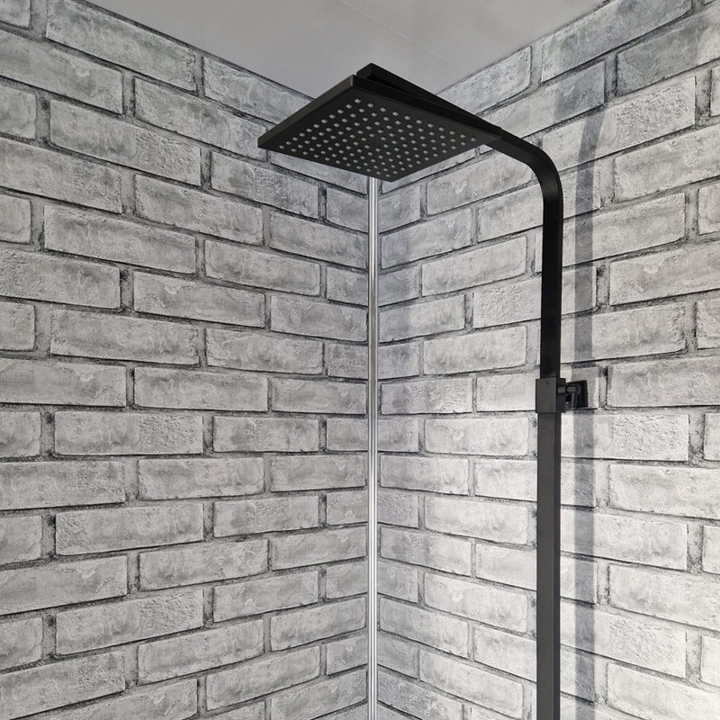 Brick Grey Premium Shower Panel - 1 Metre | Wet Wall Works