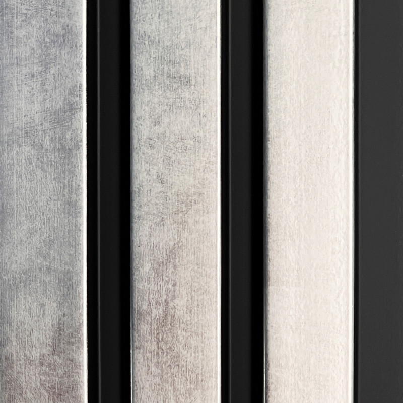 QuickSlat Silver Metallic Decorative Slat Wall Paneling | Wet Wall Works