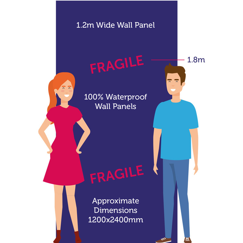 Multipanel White Snow Classic Shower Panel | Wet Wall Works