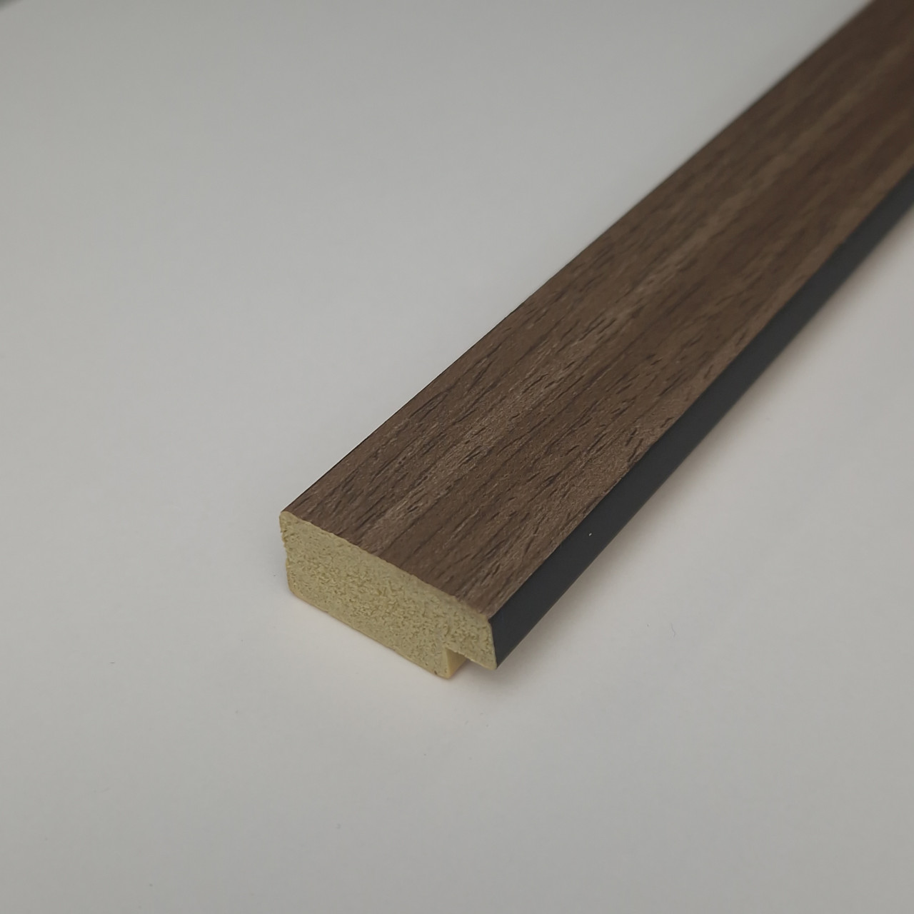 QuickSlat Walnut End Trim Slat Wall Paneling | Wet Wall Works