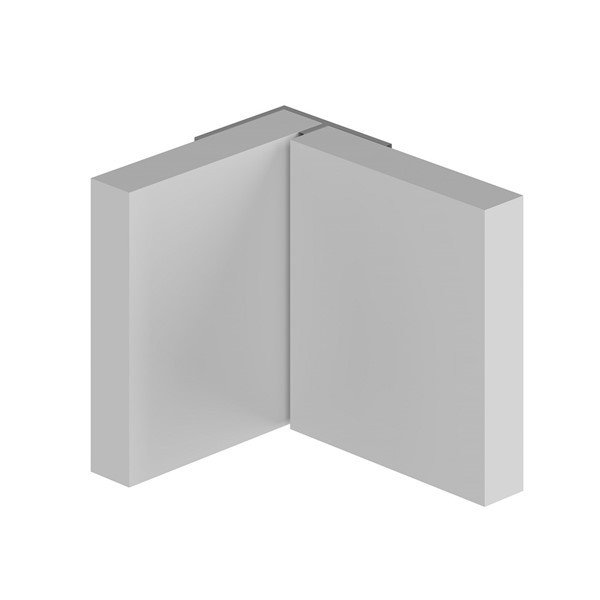 Multipanel Hidden Internal Corner Aluminium Trim | Wet Wall Works