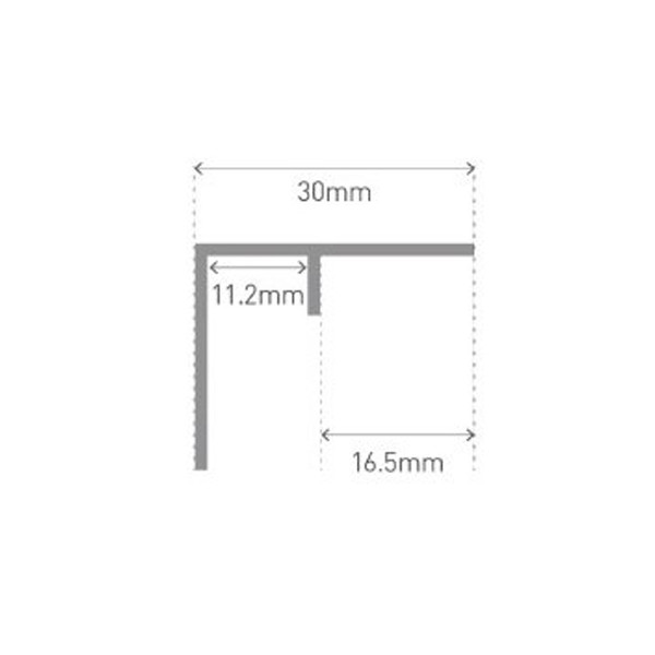 Multipanel Hidden Internal Corner Aluminium Trim | Wet Wall Works