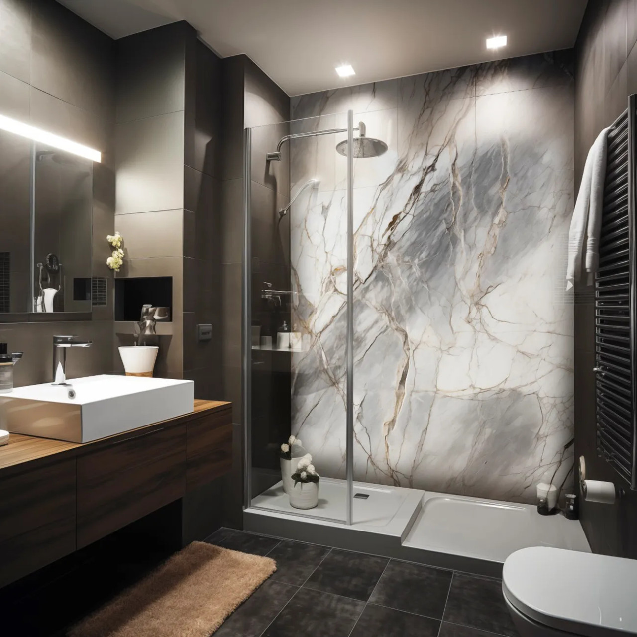 Pasadena Matt Shower Panel - 1 Metre | Wet Wall Works