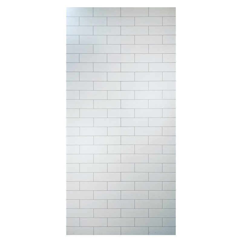 Metro Tile Shower Panel with Grout Line | Wet Wall Works