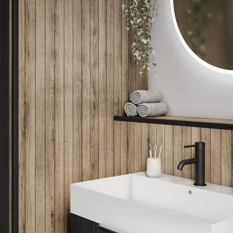 Fibo Scandinavian Pure Oak Wall Panel | Wet Wall Works