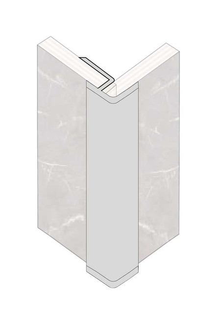 Fibo External Corner Aluminium Trim | Wet Wall Works