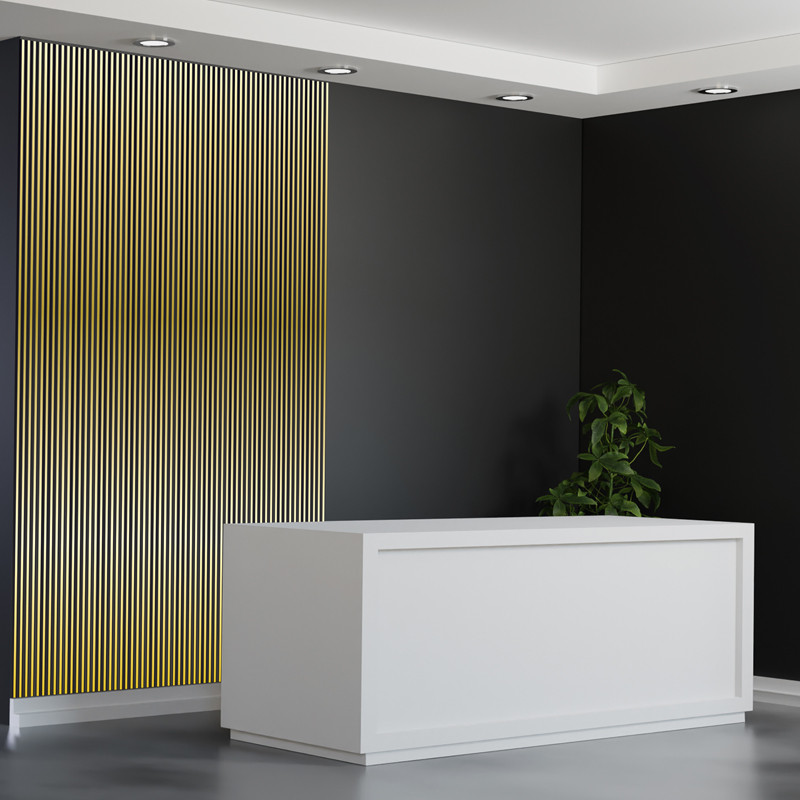 QuickSlat Gold Metalic Small Plank | Wet Wall Works