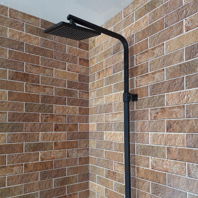 Brick Modern Red Premium Shower Panel - 1 Metre | Wet Wall Works
