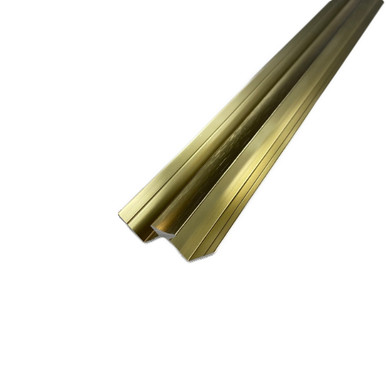 Internal Corner Brass Shower Panel Trim | Wet Wall Works