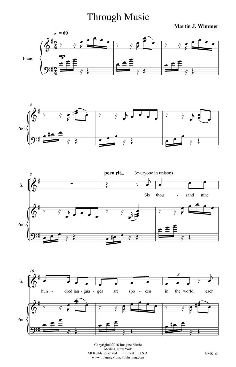 Through Music - Imagine Music Publishing LLC