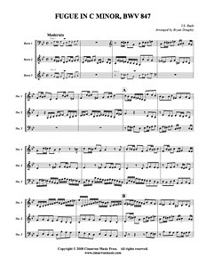 Fugue in C Minor, BWV 847 (Download) - Imagine Music Publishing LLC
