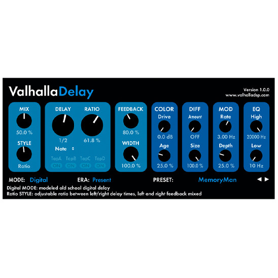 Valhalla DSP — Valhalla Delay - Waveform Magazine