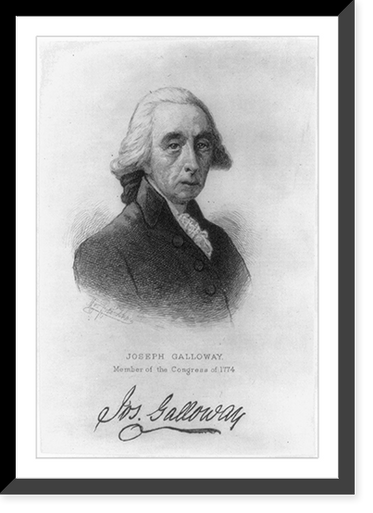 Historic Framed Print, [Joseph Galloway, head-and-shoulders portrait ...
