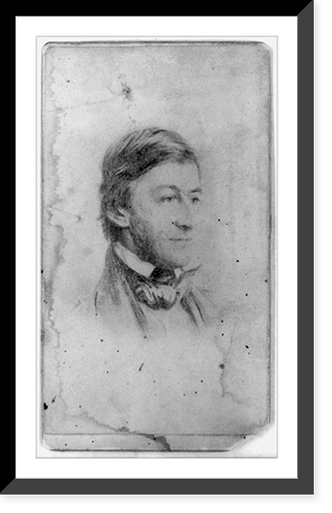 Historic Framed Print, [Ralph Waldo Emerson, head-and-shoulders ...