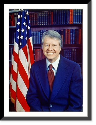 Historic Framed Print, [Jimmy Carter, head-and-shoulders portrait ...