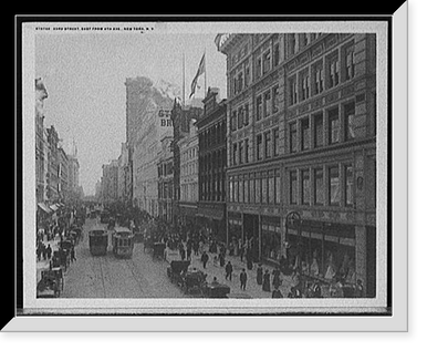 Historic Framed Print, 23rd [Twenty-third] Street, east from 6th Ave ...