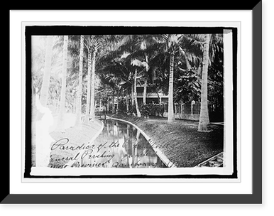 Historic Framed Print, Pershing headquarters in Philippines, 17-7/8" x ...