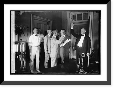 Historic Framed Print, Genl. H.M. Lord swearing in, 7/1/22, 17-7/8" x ...